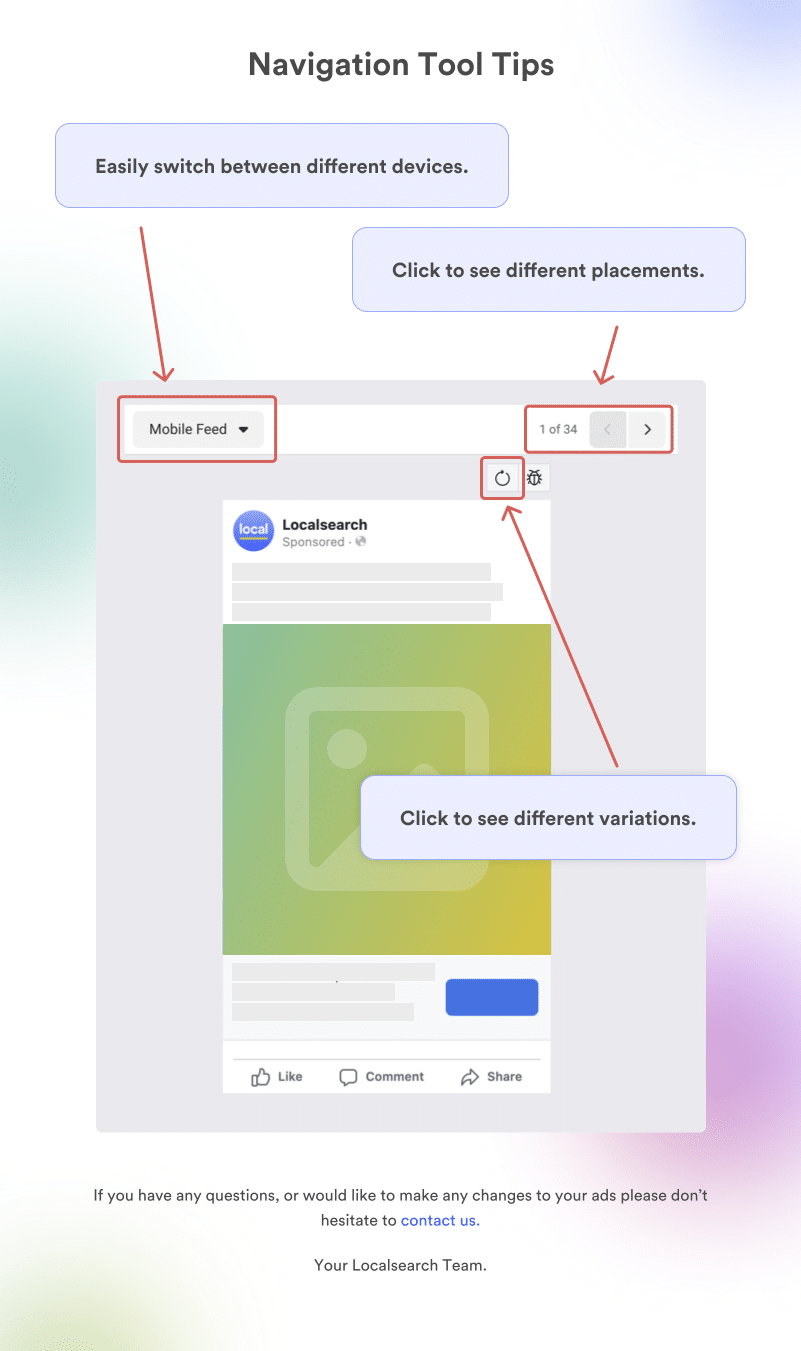 How to Preview Your Social Ads - Localsearch Knowledge Base